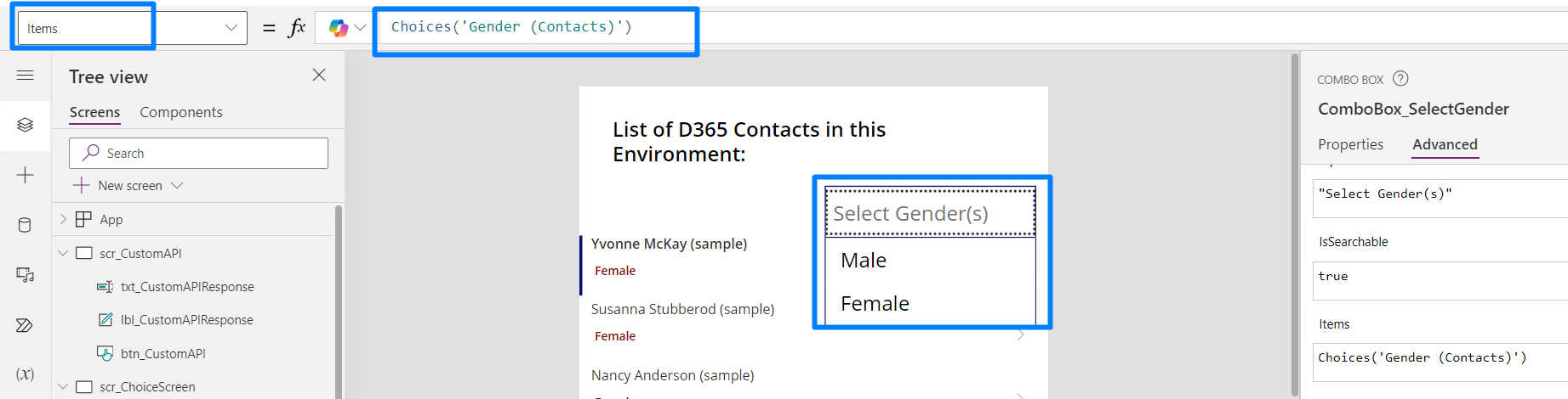 Filtering Dynamics 365 CE in Canvas Apps with Option-Sets Tutorial