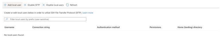 Access SFTP enabled Azure BLOB Storage with C# SSH.NET