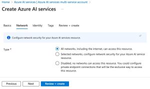 Create Azure AI Multi-Service Resource in Azure Portal