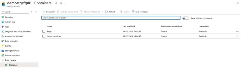 Access SFTP enabled Azure BLOB Storage with C# SSH.NET