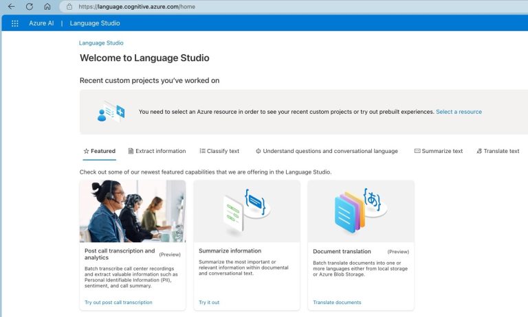 Create Azure AI Multi-Service Resource in Azure Portal