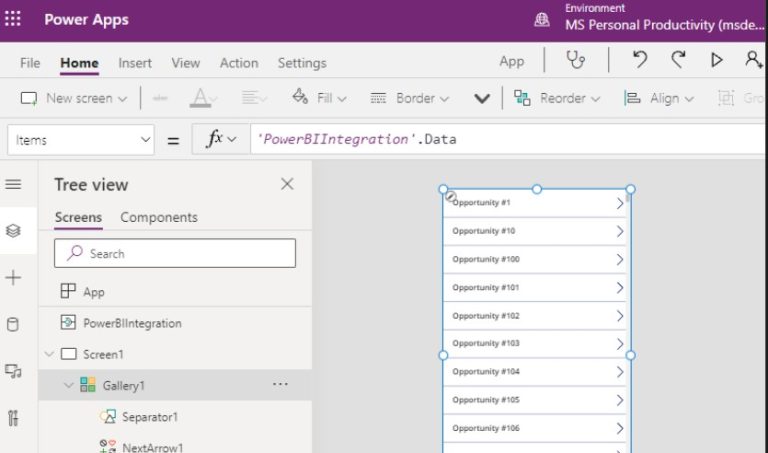 How to Integrate Power BI and Power Apps