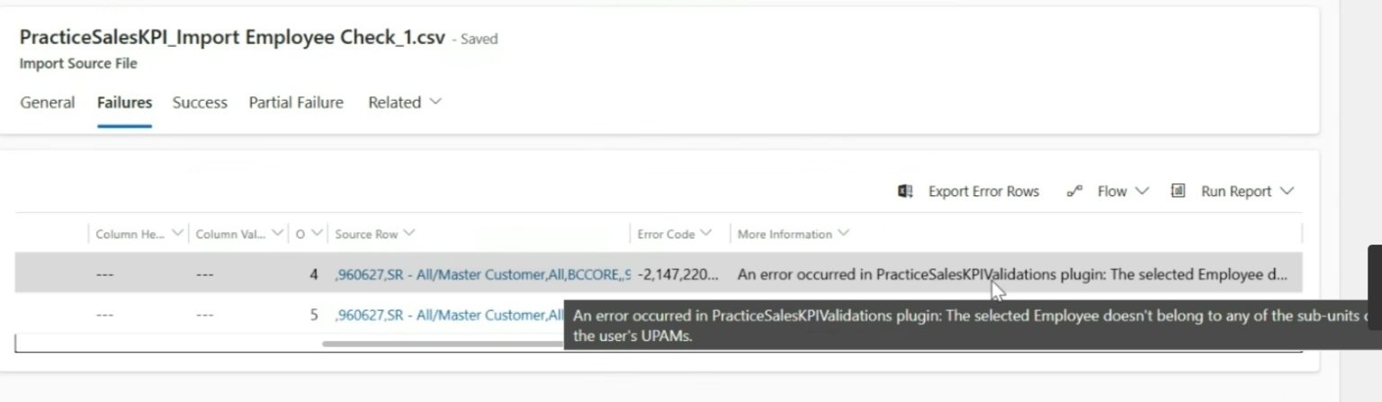 Pre-Validation Plugin for D365 CRM to Invalid Record Imports