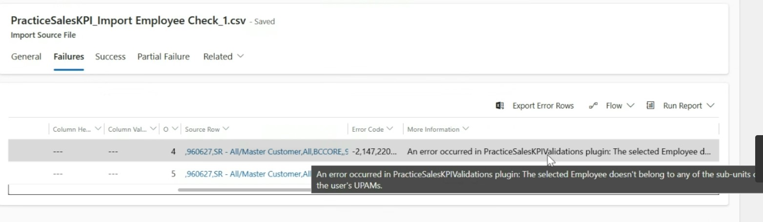 Pre-Validation Plugin for D365 CRM to Invalid Record Imports