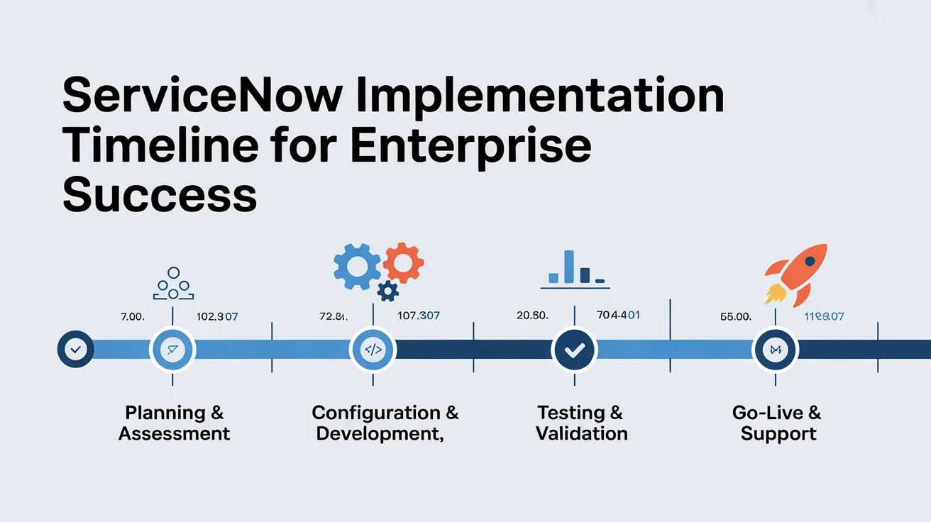 ServiceNow Implementation Timeline: Phases and Rollout